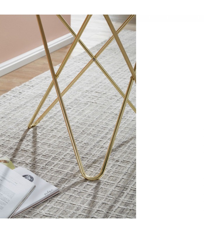 EMMA sidbord - Elegant blanding af marmor og guld stel - Unica Design